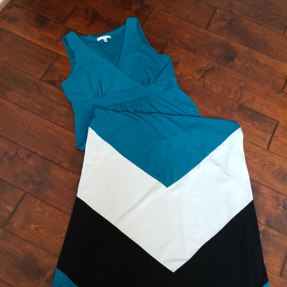 Studio One | Dresses | Chevron Print Maxi Dress | Poshmark